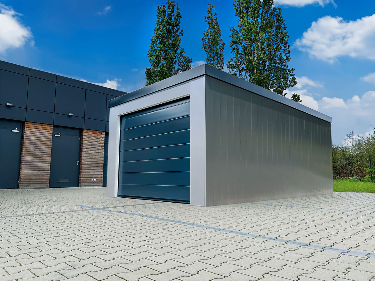 Blechgarage | Sektionaltor 🥇 Fertiggaragen Preis | Garagentor kaufen